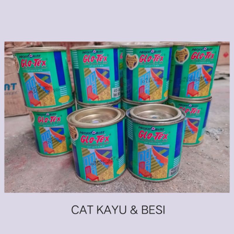Jual OBRAL MURAH Cat Glotex,cat sintetis ,cat kayu & besi ,0.15 liter ...