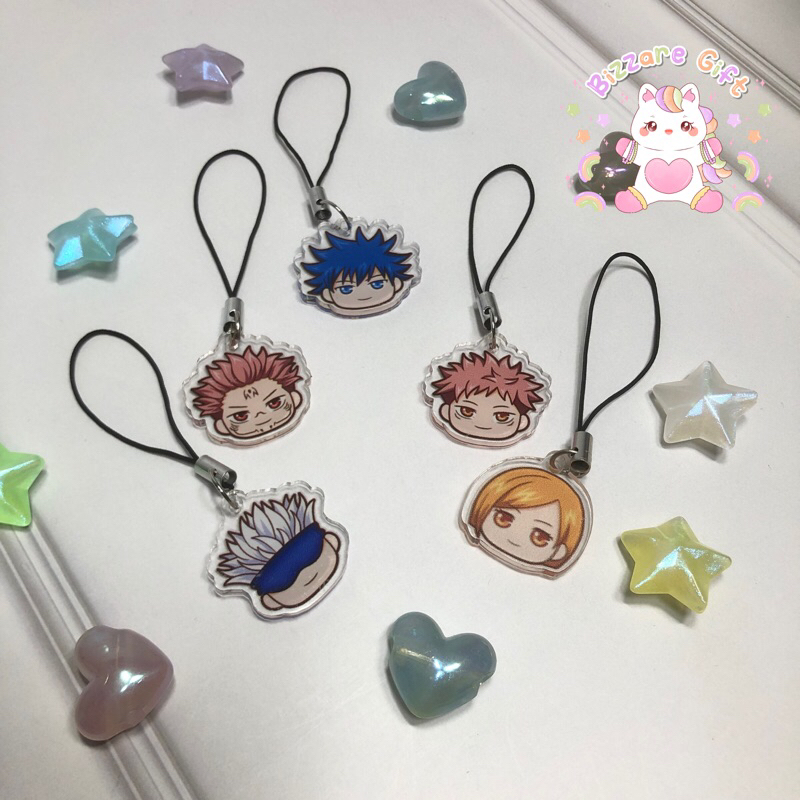 Jual Strap Phone Jujutsu Kaisen JJK Gantungan HP Ganci Anime Lucu Gojo ...