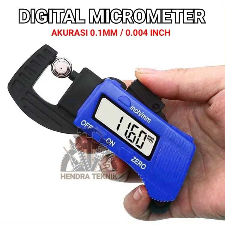 Jual MICROMETER DIGITAL PLASTIK COMPOSITE MIKRO METER BATERAI ALAT UKUR ...