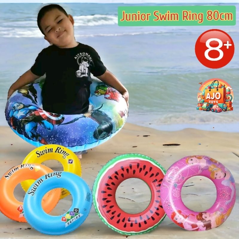 Jual BAN RENANG ANAK 3+ MODEL BULAT CORAK PELAMPUNG DONAT SWIM RING ...