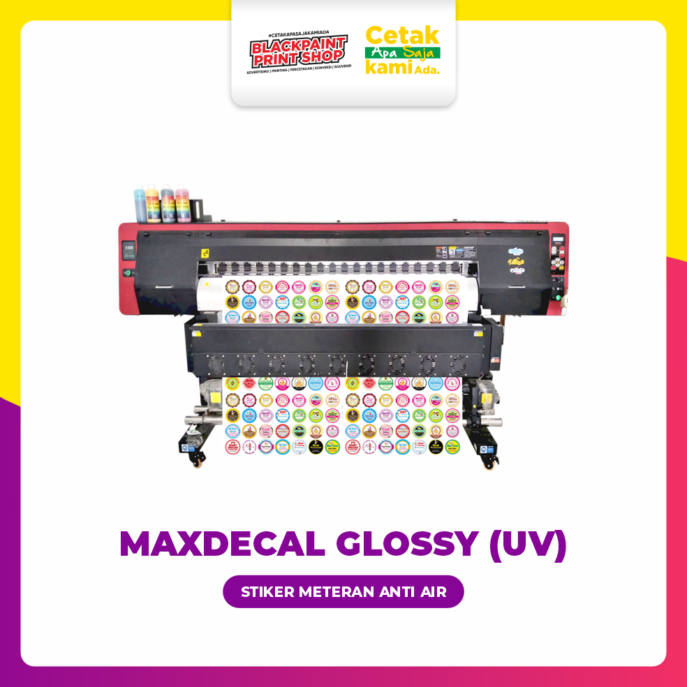 Jual Stiker Maxdecal Glossy Premium (Print UV GEL) / Cetak Stiker ...