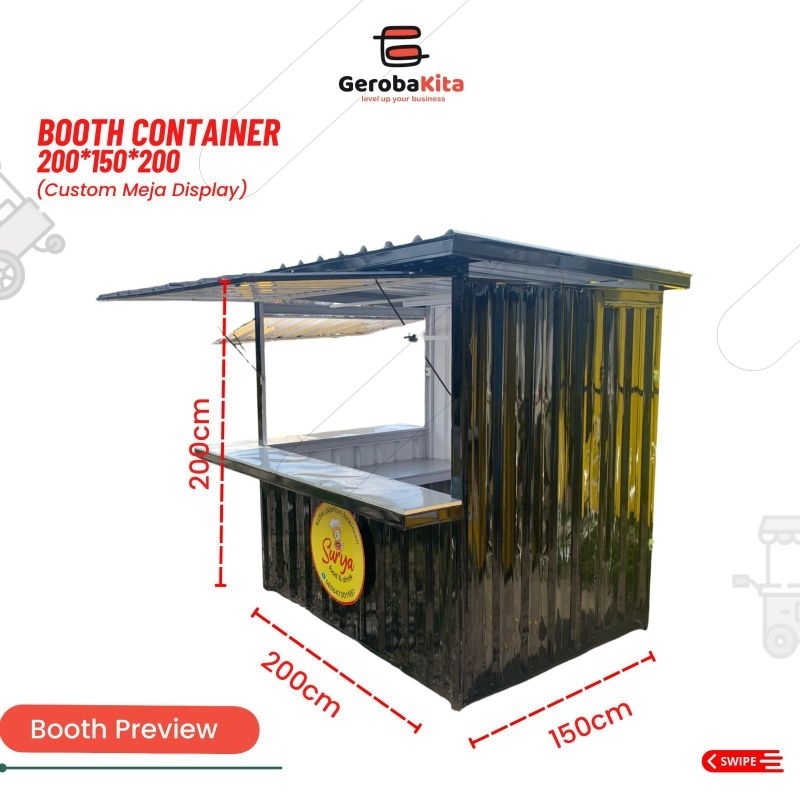 Jual booth kontainer booked cust | Shopee Indonesia