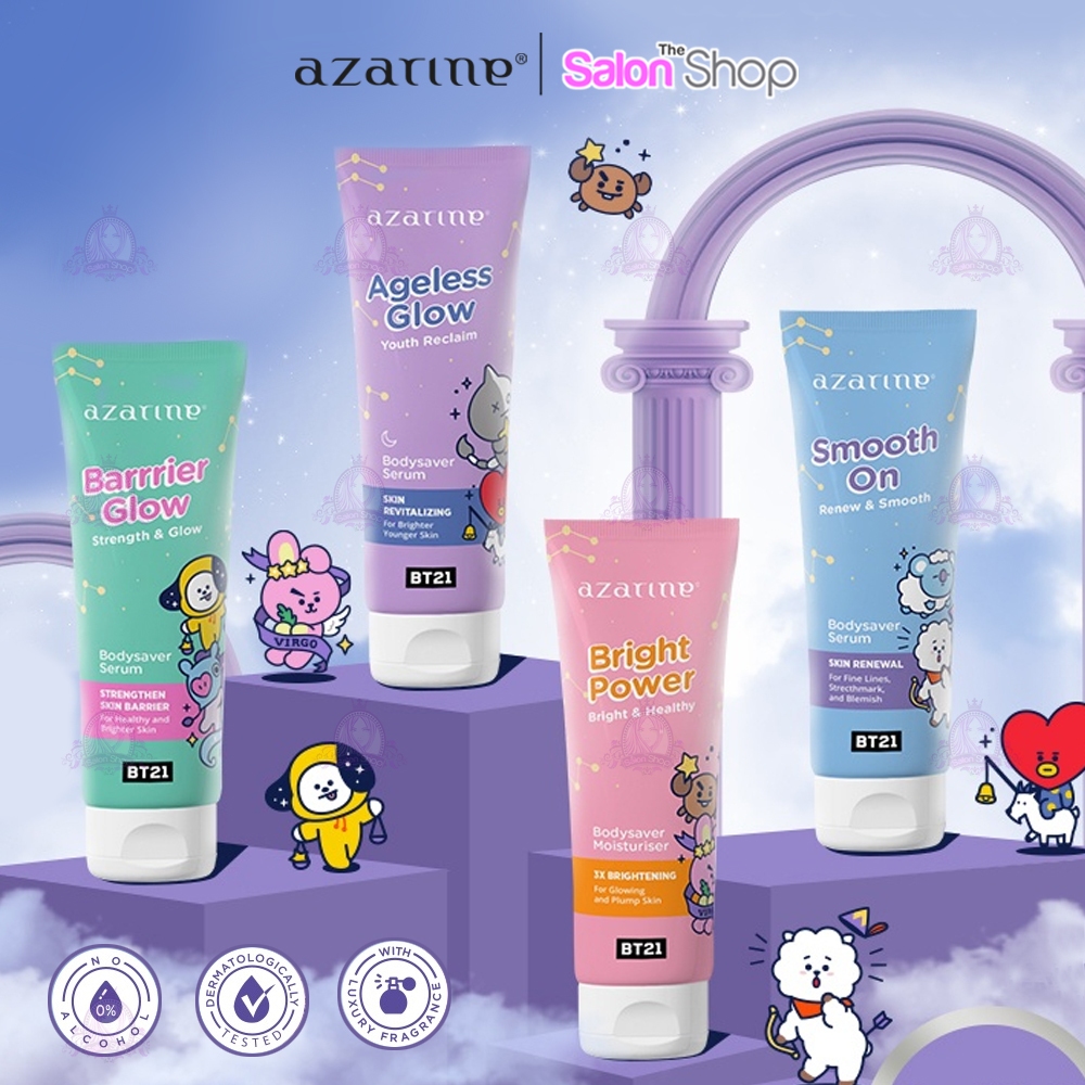 Jual Azarine x BT21 Body Guard Moisturizer Sunscreen Serum 100ml SPF 50 ...