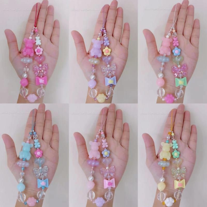 Jual STRAP PHONE BERUANG/ PHONESTRAP AESTHETIC / TALI GANTUNGAN HP ...
