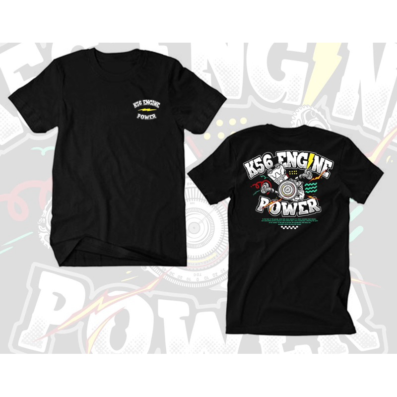Jual Kaos K56 Engine Power by Saonone Motovlog | Shopee Indonesia
