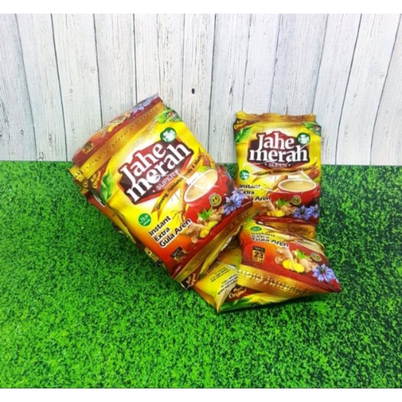 Jual JAHE MERAH SUPER H64GINGSENG, HABBATUSSAUDA & MADUINSTANT EXTRA GULA AREN 1 renceng isi 12 ...