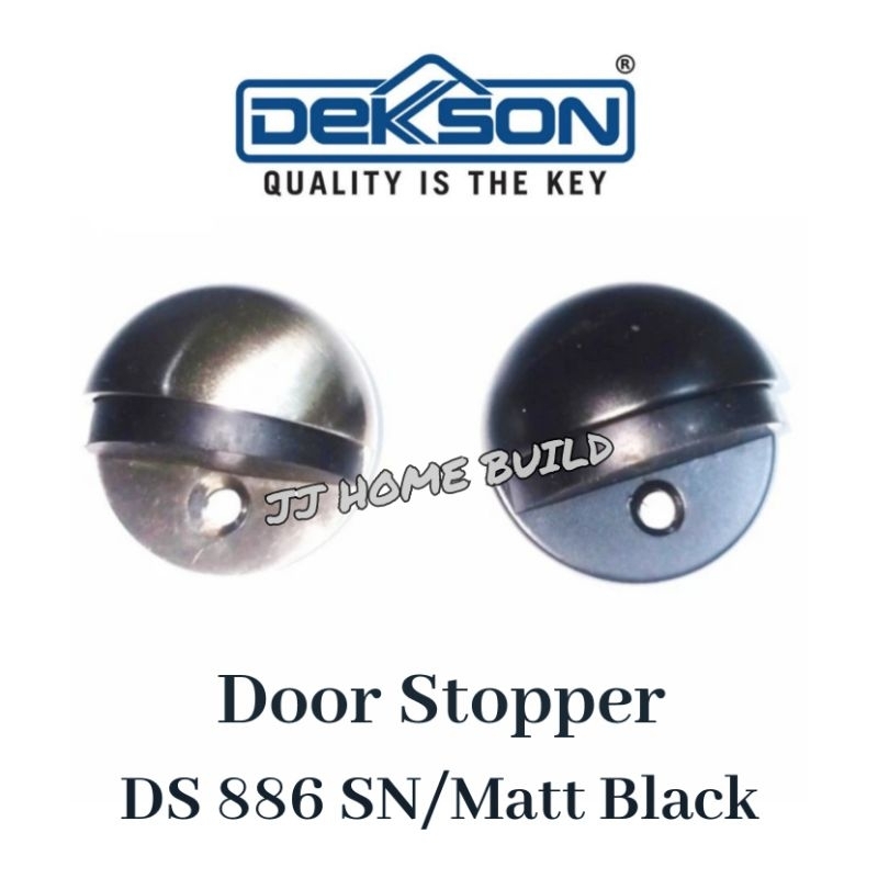 Jual Door Stopper Karet Dekkson DS 886 Matt Black/Door Stop Karet ...