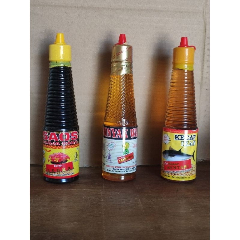 Jual Minyak Wijen / Minyak Ikan / Saos Raja Rasa ukuran 100 ml | Shopee ...