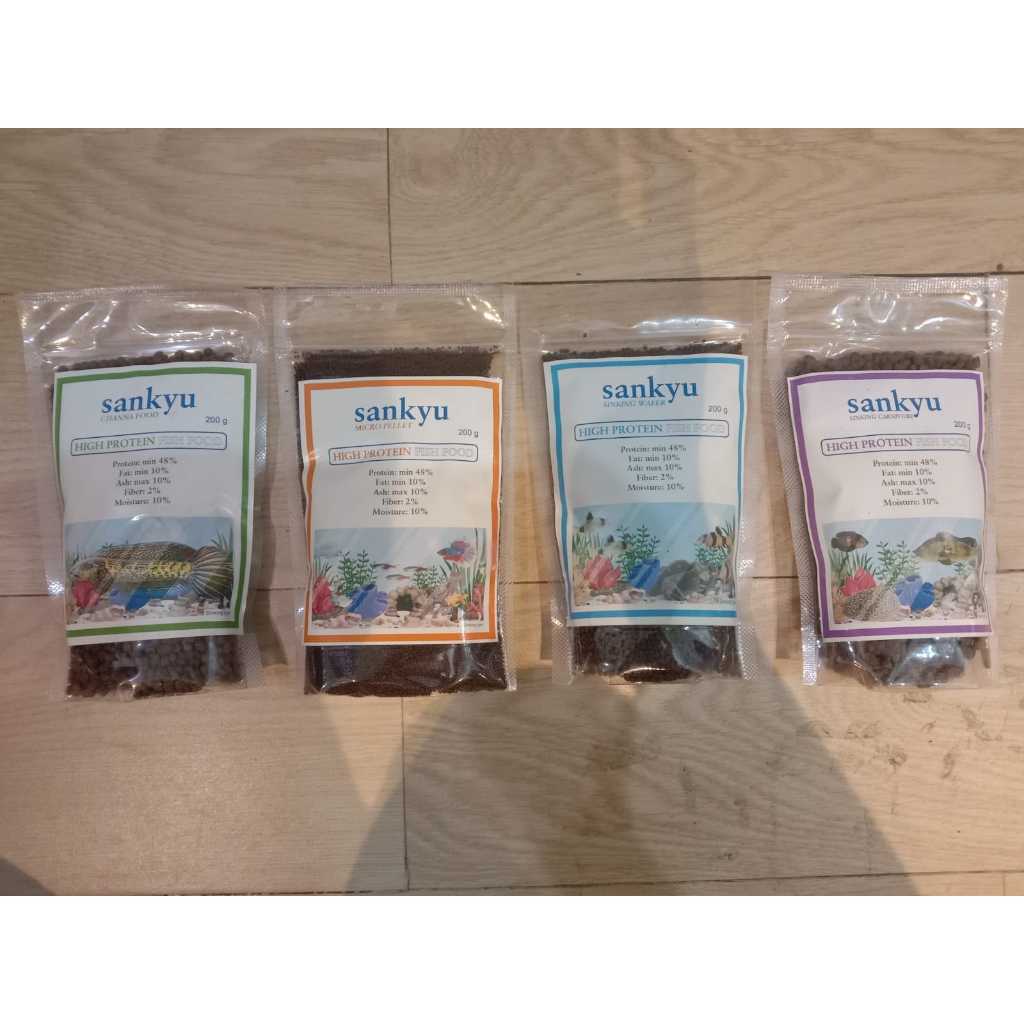 Jual Kemasan Kecil Sankyuu SANKYU Pellet 200g CHANNA FOOD, MICRO PELLET ...