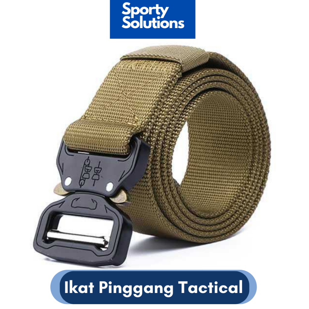 Jual Ikat Pinggang Tactical Nylon Kuat Gesper Logam Army | Shopee Indonesia