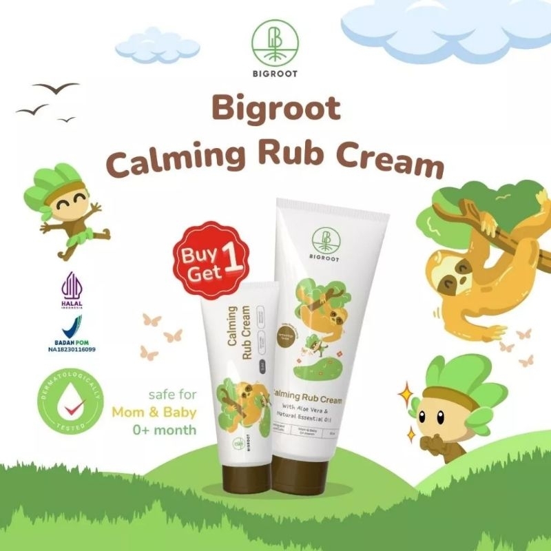 Jual BIGROOT Calming Rub Buy 1 Get 1 | Cream Bayi Pereda Kembung Kolik ...