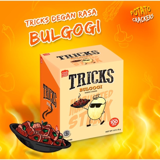 Jual Tricks Biskuit Rasa Kentang Rasa Bulgogi Isi 10's | Shopee Indonesia