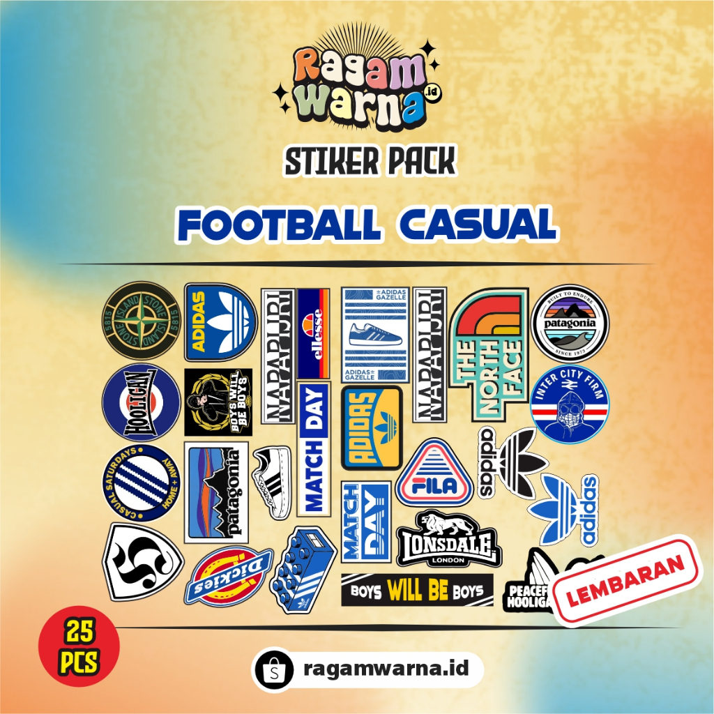 Jual Stiker Pack Lembaran FOOTBALL CASUAL - STIKER FOOTBAL CASUAL ...