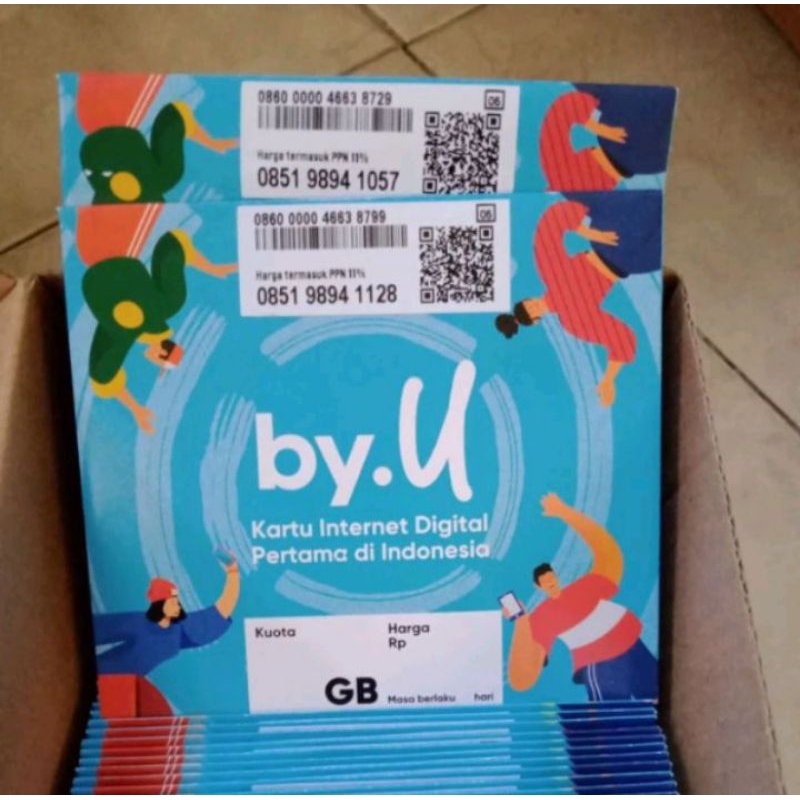 Jual FS KARTU PERDANA by.U KOUTA 125 GB 30 HARI | Shopee Indonesia