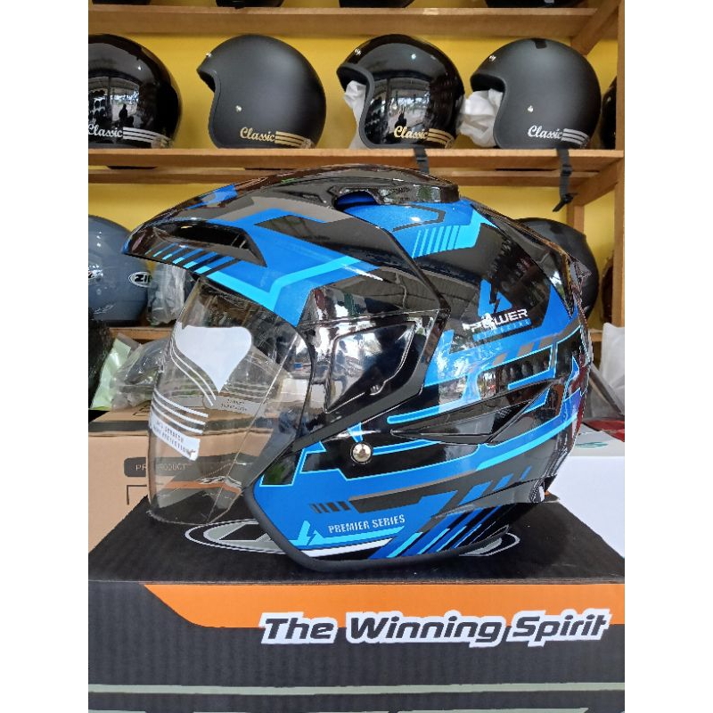 Jual Helm asca premier double visor | Shopee Indonesia