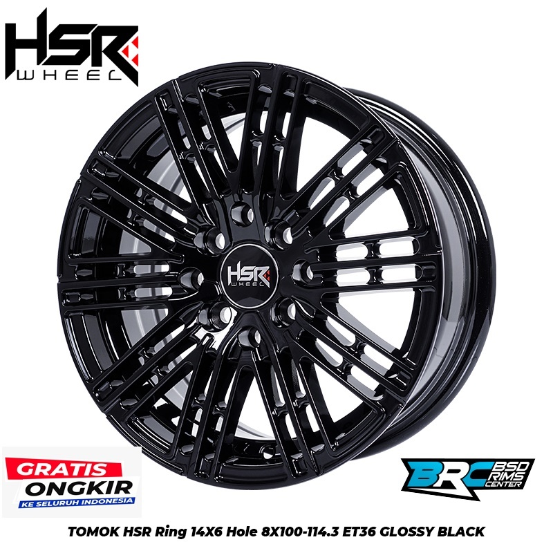 Jual Velg Pelek Racing R14 Untuk Brio Avanza Xenia Agya Ayla S-presso Ring 14 HSR Tomok Glossy ...