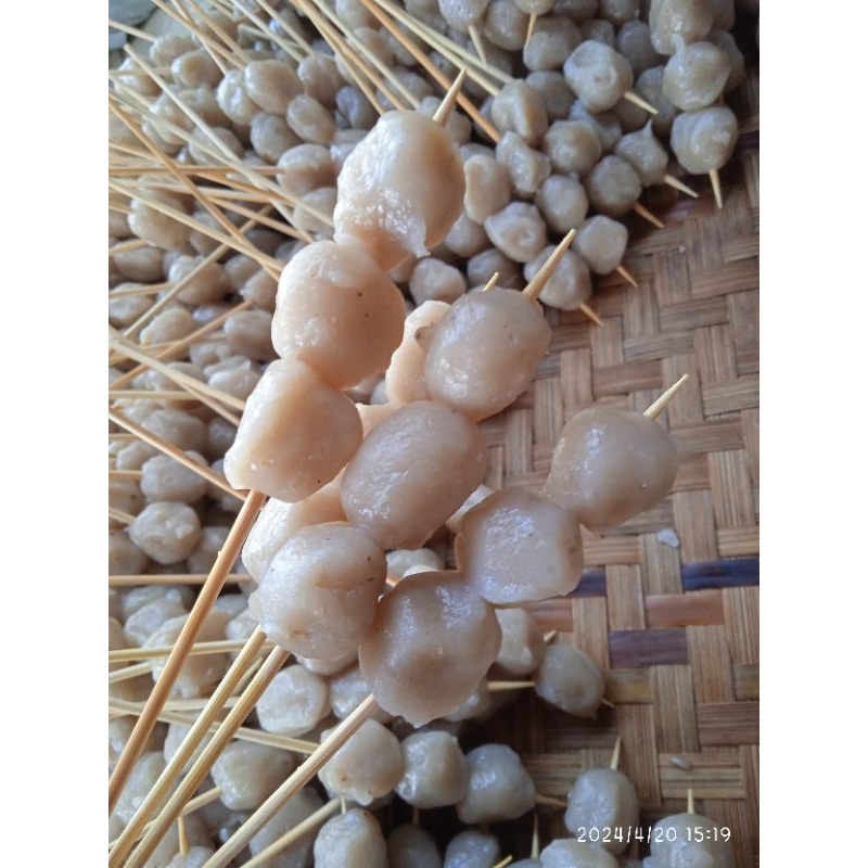 Jual bakso pentol bakar 1 kg 100 tusuk isi 300 butir | Shopee Indonesia