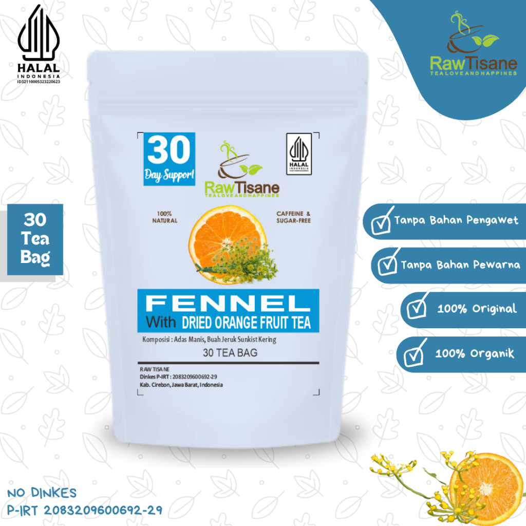 Jual RAW TISANE Fennel Seeds With Dried Orange Fruit Tea : Teh Biji ...
