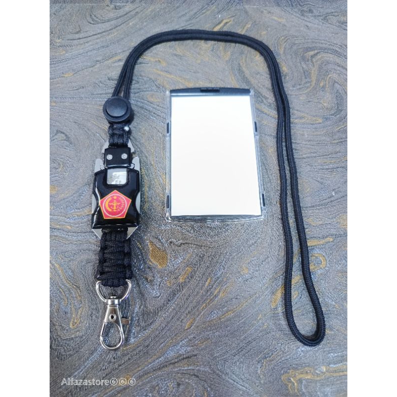 Jual Lanyard tactical id card holder logo tni au tni ad polisi militer ...