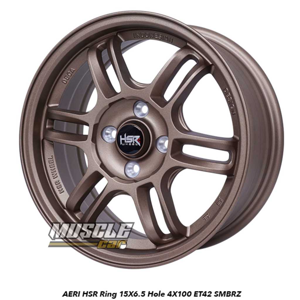 Jual Velg HSR R15 tipe aeri mobil brio agya calya sigra mobilio yaris vios mirage wuling air ev ...