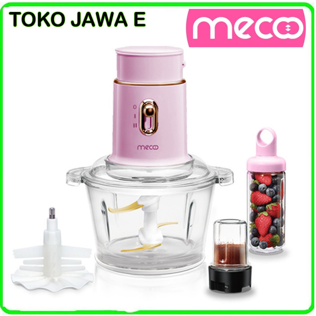 Jual CHOPPER MECOO 5 IN 1 Serbaguna Wadah Kaca Low Watt 250W - 2 Liter ...