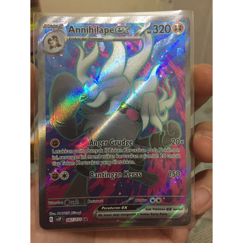 Jual KARTU POKEMON ANNIHILAPE ex SR INDONESIA HOLO | Shopee Indonesia
