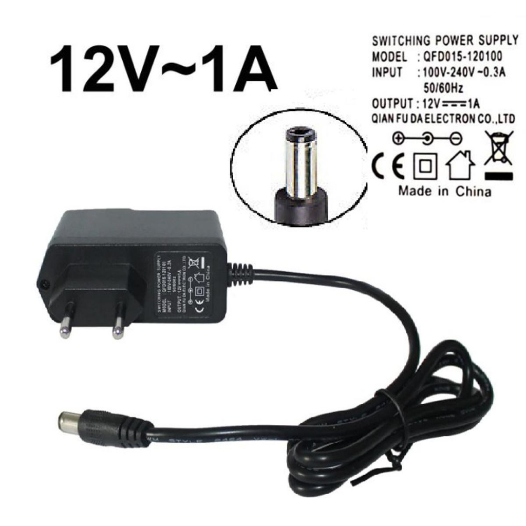 Jual Adaptor 12V 1A / Adaptor Power Supply 12V 1Ampere Charger Adaptor Power Switching 12V 1A ...
