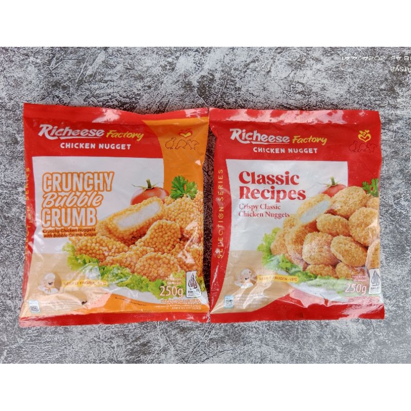 Jual RICHEESE CHICKEN NUGET CPASSIC RECIPES | CRUNCHY BUBBLE CRUMB ...