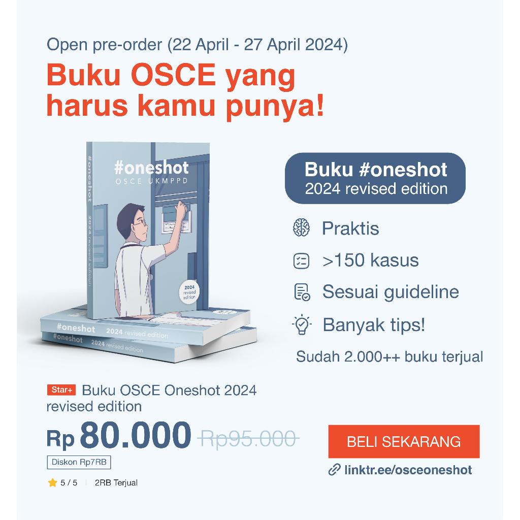Jual [EDISI REVISI 2024] Buku OSCE UKMPPD oneshot FREE Kumpulan Resep | A5 Soft Cover HVS ...