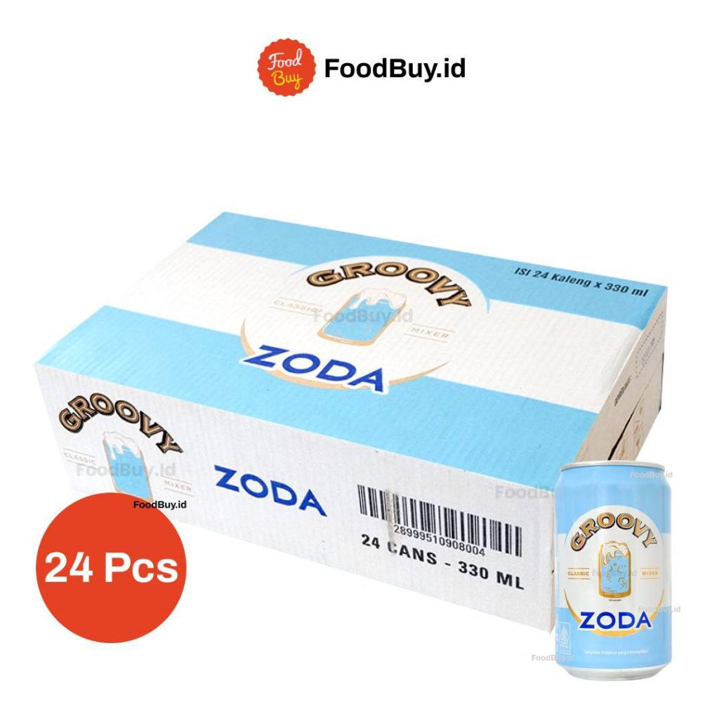 Jual Paket 1 Dus - Groovy Zoda Water Kaleng 330ml | Shopee Indonesia