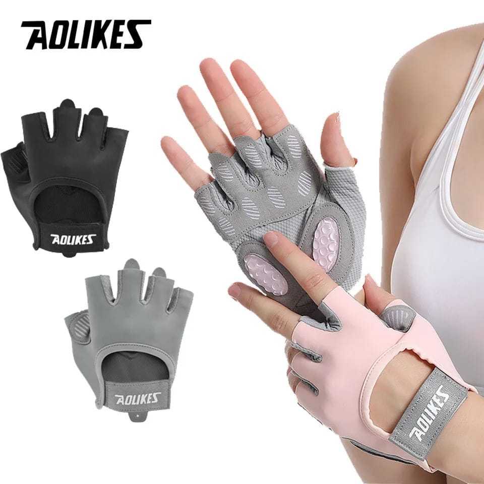 Jual AOLIKES HS121 Sarung Tangan Olahraga Training Bodybuilding Fitness Glove Sport Angkat Beban ...