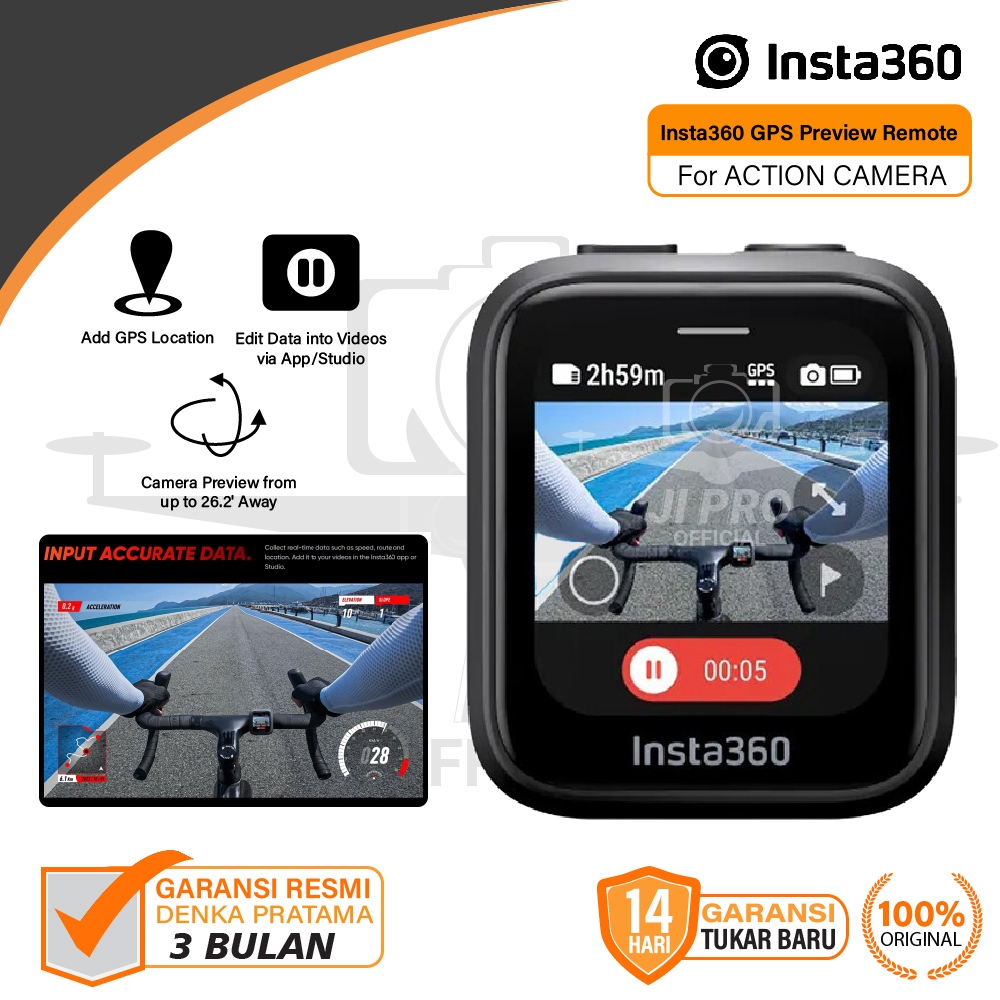 Jual Insta360 GPS Preview Remote Insta 360 GPS Remote Action Camera ...