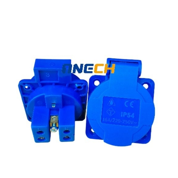 Jual Female Panel Mounting 16A-32A 3pin-5pin/ Industrial Plug / Surface ...