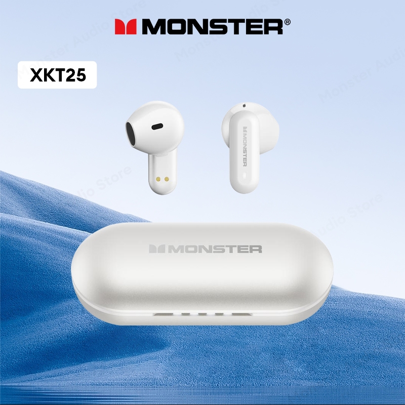 Jual Monster XKT25 TWS Earphone Bluetooth 5.4 HD Sound High Capacity ...