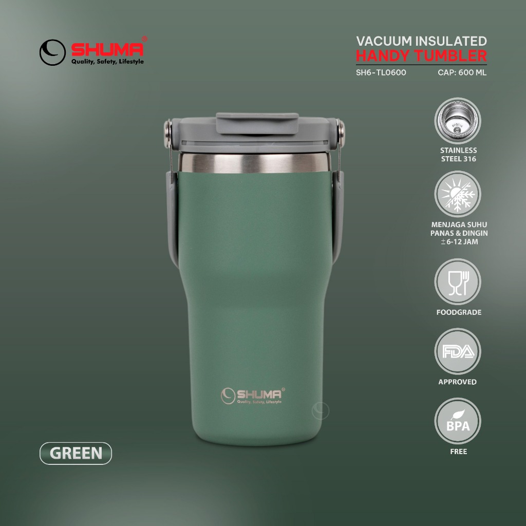 Jual New Produk Shuma S/S 316 Handy Vacuum Tumbler 600ml/900ml | Shopee ...