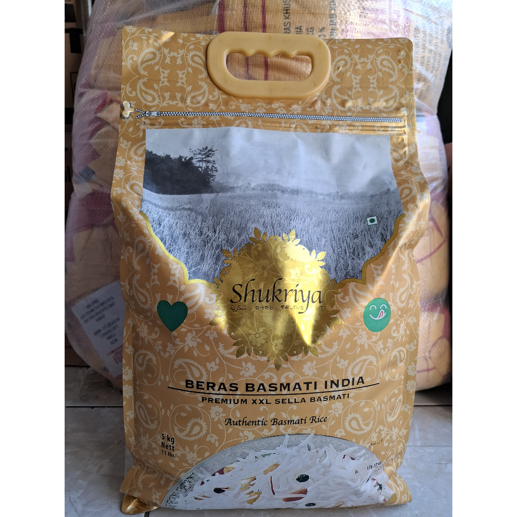 Jual Beras Basmati Shukriya Kemasan 5Kg | Shopee Indonesia