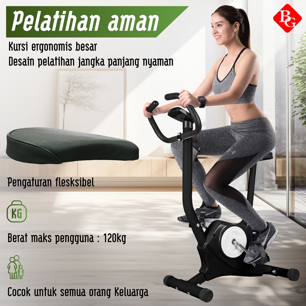 Jual HTD Sport Sepeda Statis Lipat Portable Gym Spinning Bike Alat ...