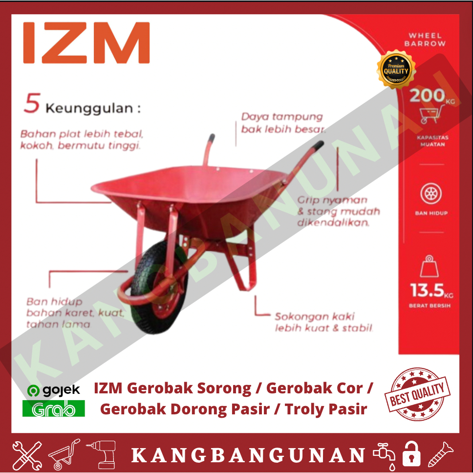 Jual IOP ARTCO Model Gerobak Sorong / Gerobak Cor / Gerobak Dorong ...