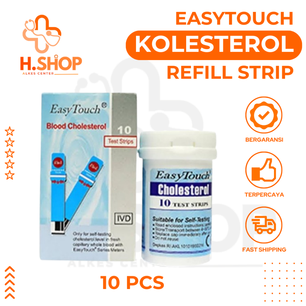 Jual Refill Strip / Stik Kolesterol Easy Touch isi 10 | Shopee Indonesia