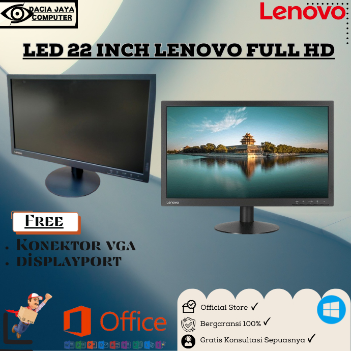 Jual LED 22 INCH LENOVO FULL HD (MURAH & BERGARANSI) | Shopee Indonesia