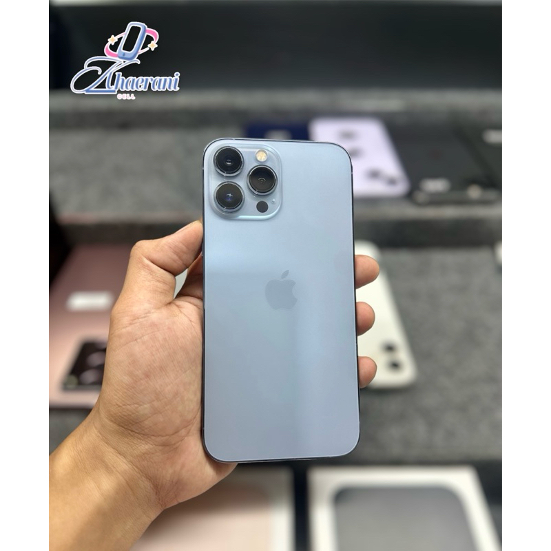 Jual iPhone 13 Promax 128 Gb Biru Sierra All Provider Bisa semua Kartu ...