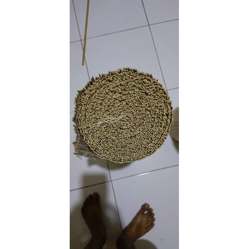 Jual Tirai Lidi Bambu Diameter 3mm Bulat Ukuran 70cm X 250cm [CUSTOM ...