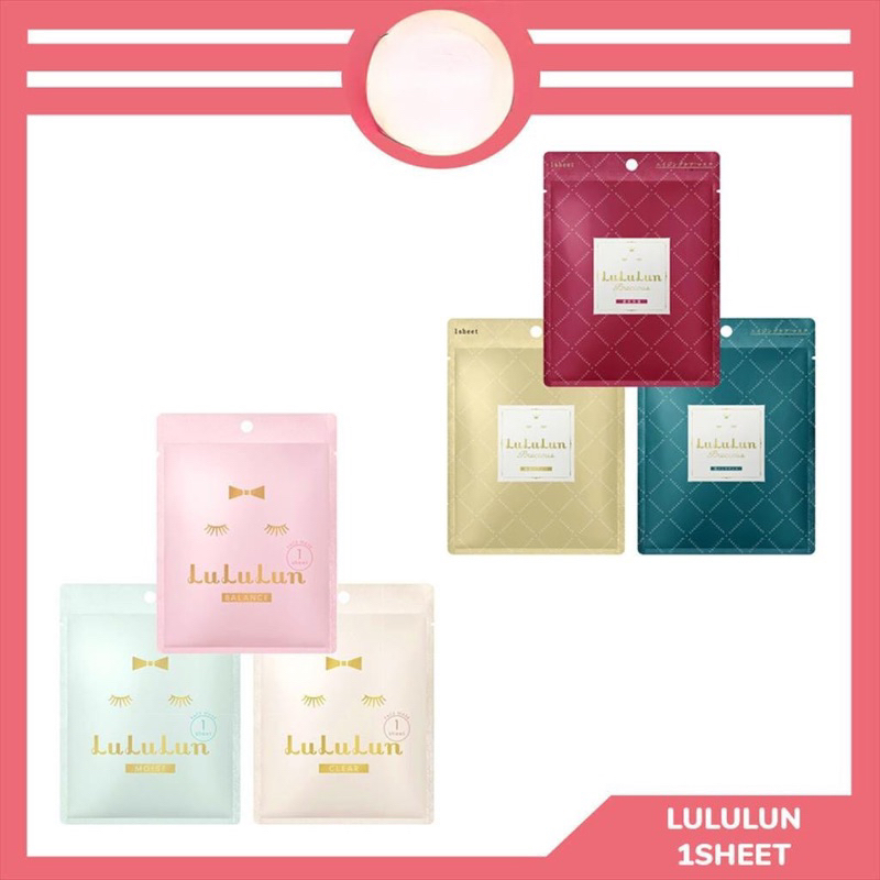 Jual LuLuLun Face Mask isi 1 sheet, Original Japan / Precious / Balance / Moist / Clear | Shopee ...