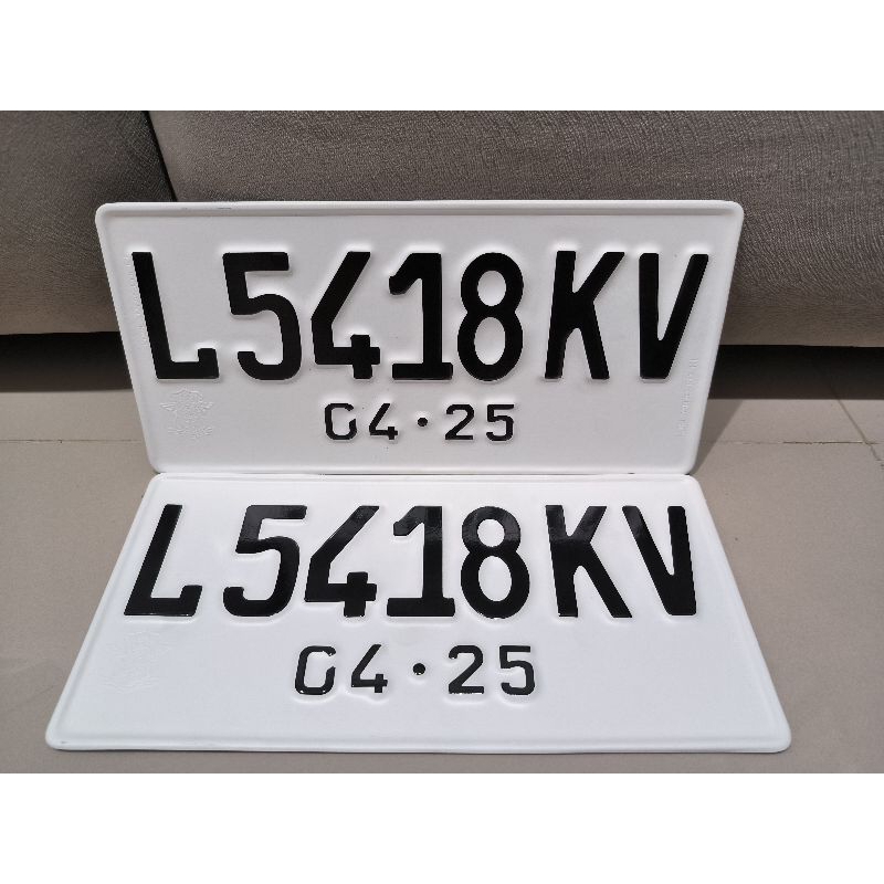 Jual Plat nomor mobil ukuran jdm 33x16cm , bisa plat putih atau plat ...
