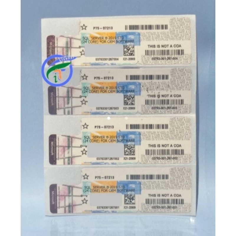 Jual licensi COA SQL Server 2019 standard 24 Core lifetime original | Shopee Indonesia