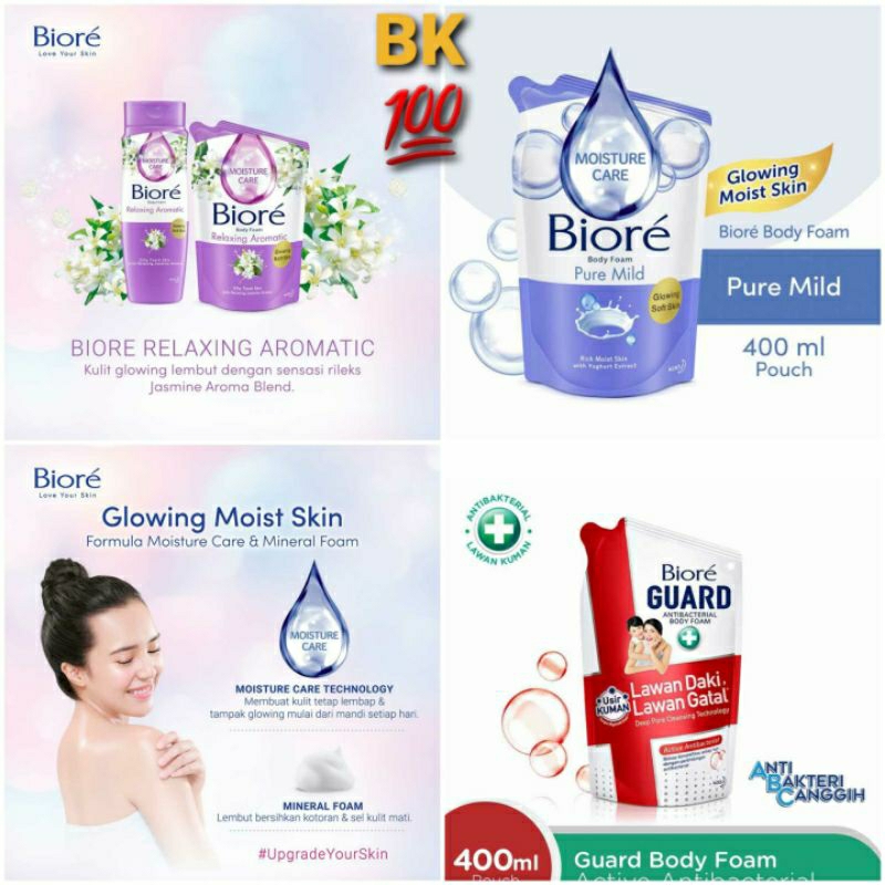 Jual BIORE BODY WASH REFIL 400 ML / Biore Sabun Mandi Refil 400 Ml ...