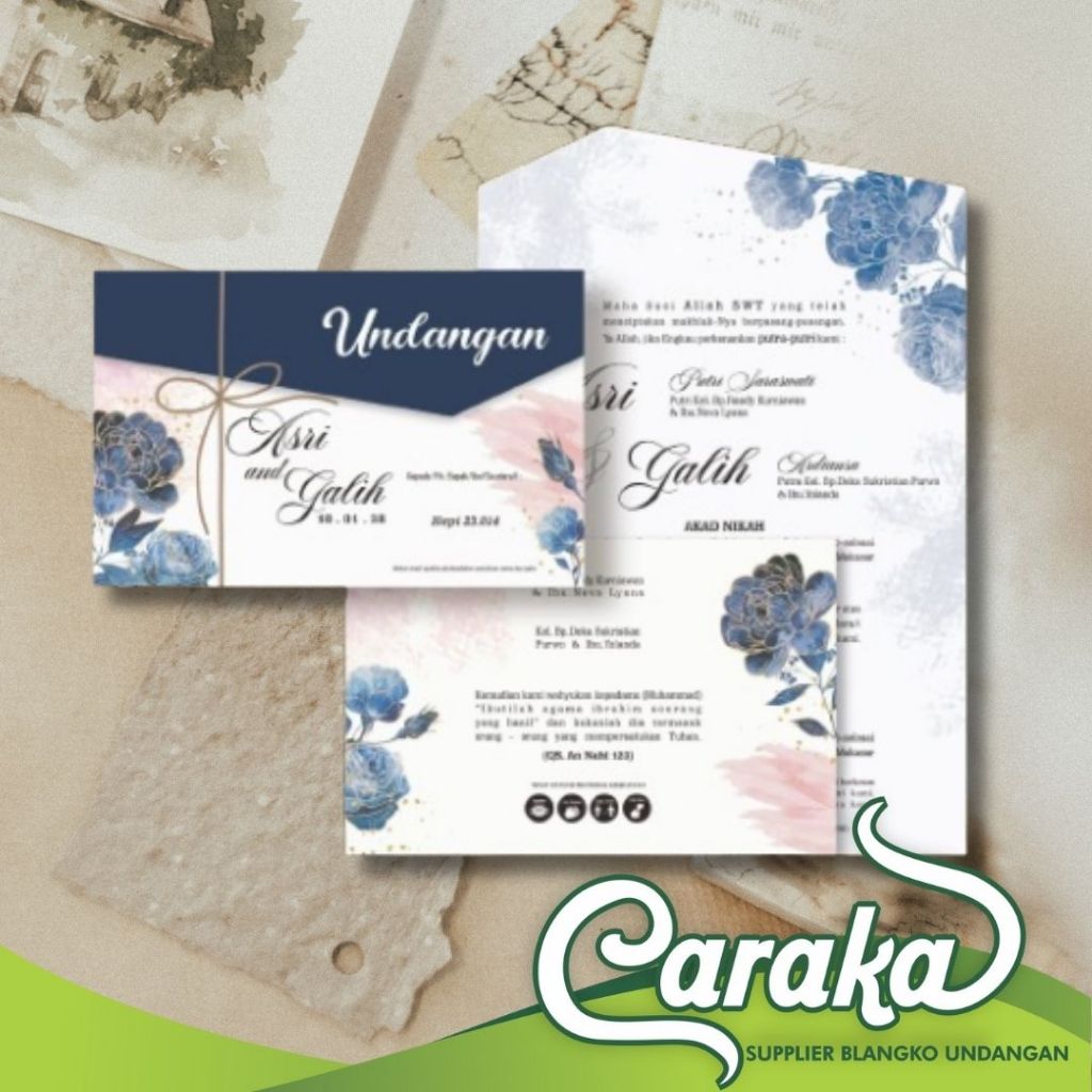 Jual Blangko Undangan harga grosir murah atau Kartu Undangan Pernikahan ...