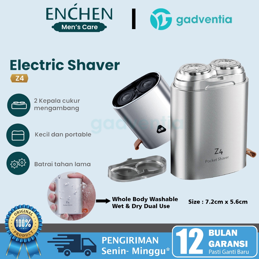 Jual Enchen Z4 Pop-up Shaver Mini Travel Alat Cukur Elektrik Pencukur Jenggot Kumis Waterproof ...