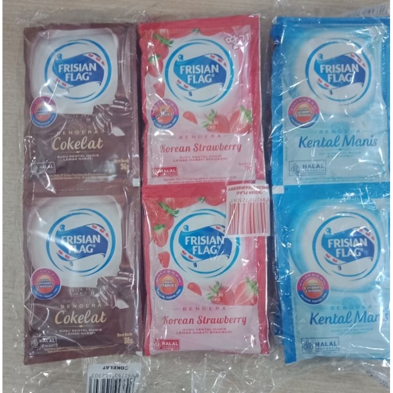 Jual Bendera skm sashet isi 6 pcs coklat krimer dan strawberry | Shopee ...