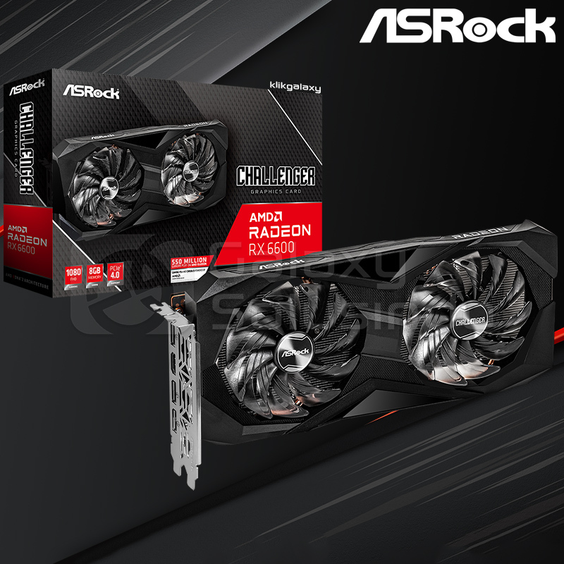 Jual Asrock Radeon RX 6600 CHALLENGER D 8GB GDDR6 - VGA RX6600 DDR6 ...